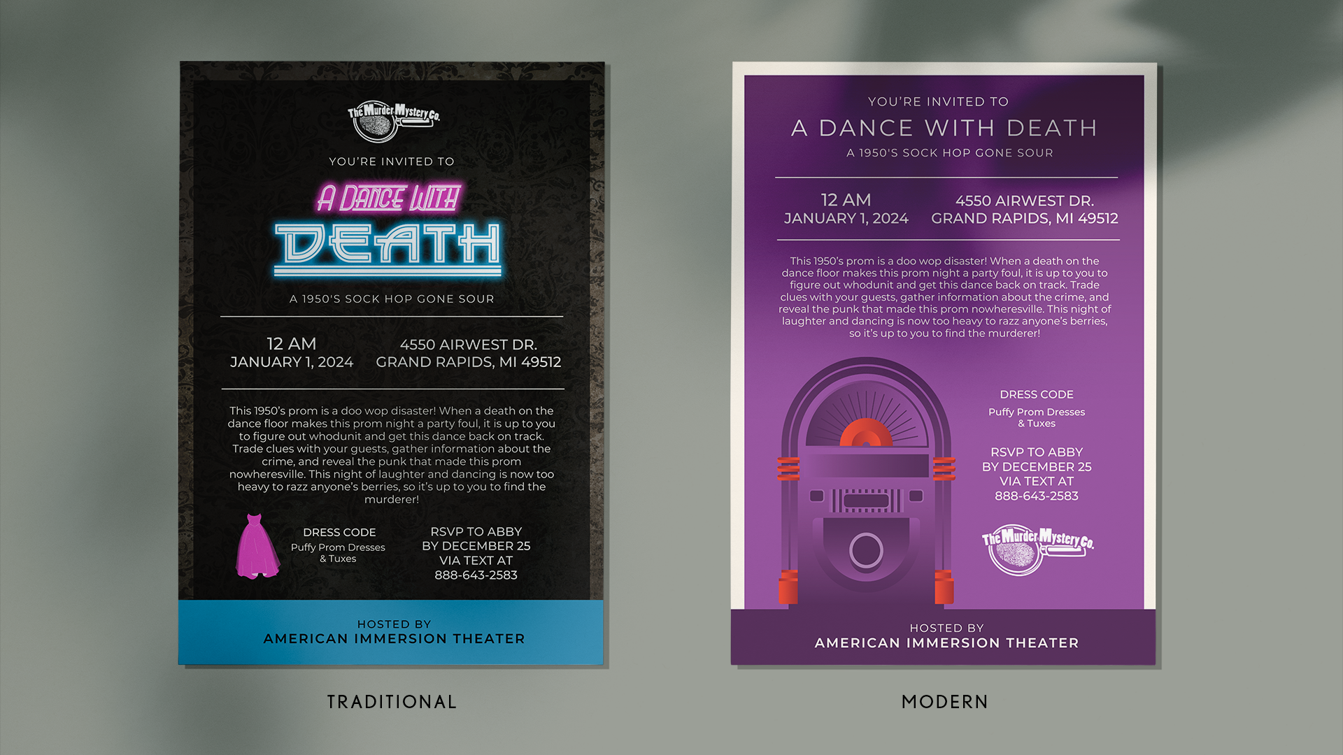 Editable Canva Invites for your Next Murder Mystery Party | The Murder ...