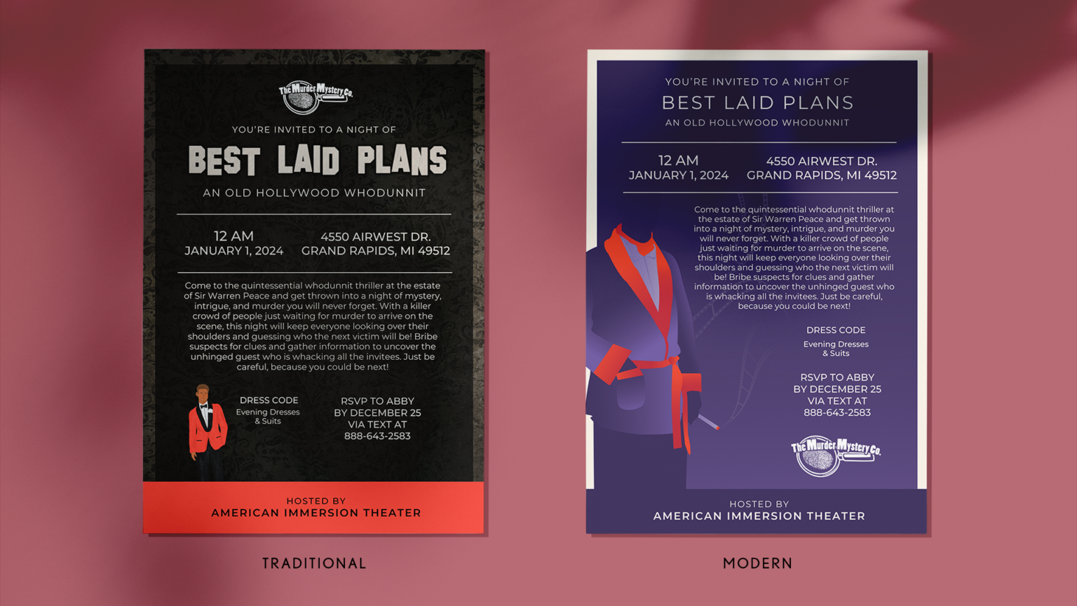 Editable Canva Invites for your Next Murder Mystery Party | The Murder ...