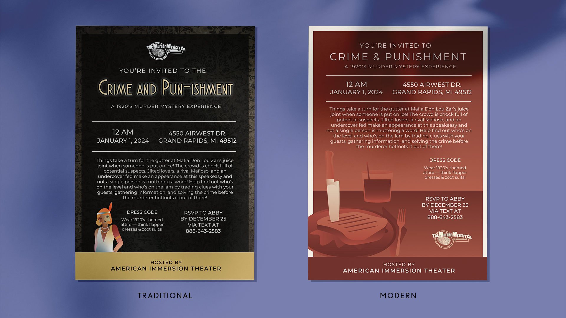 Editable Canva Invites for your Next Murder Mystery Party | The Murder ...
